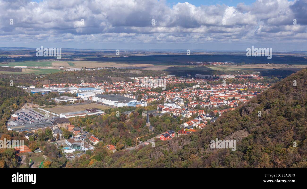 Aerial view thale town germany hi-res stock photography and images - Alamy