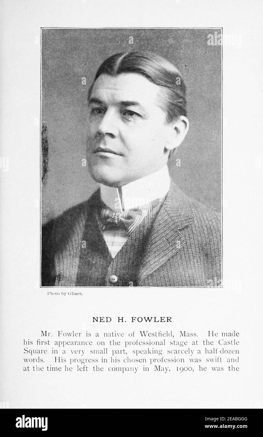 Ned H. Fowler, stage actor Stock Photo - Alamy