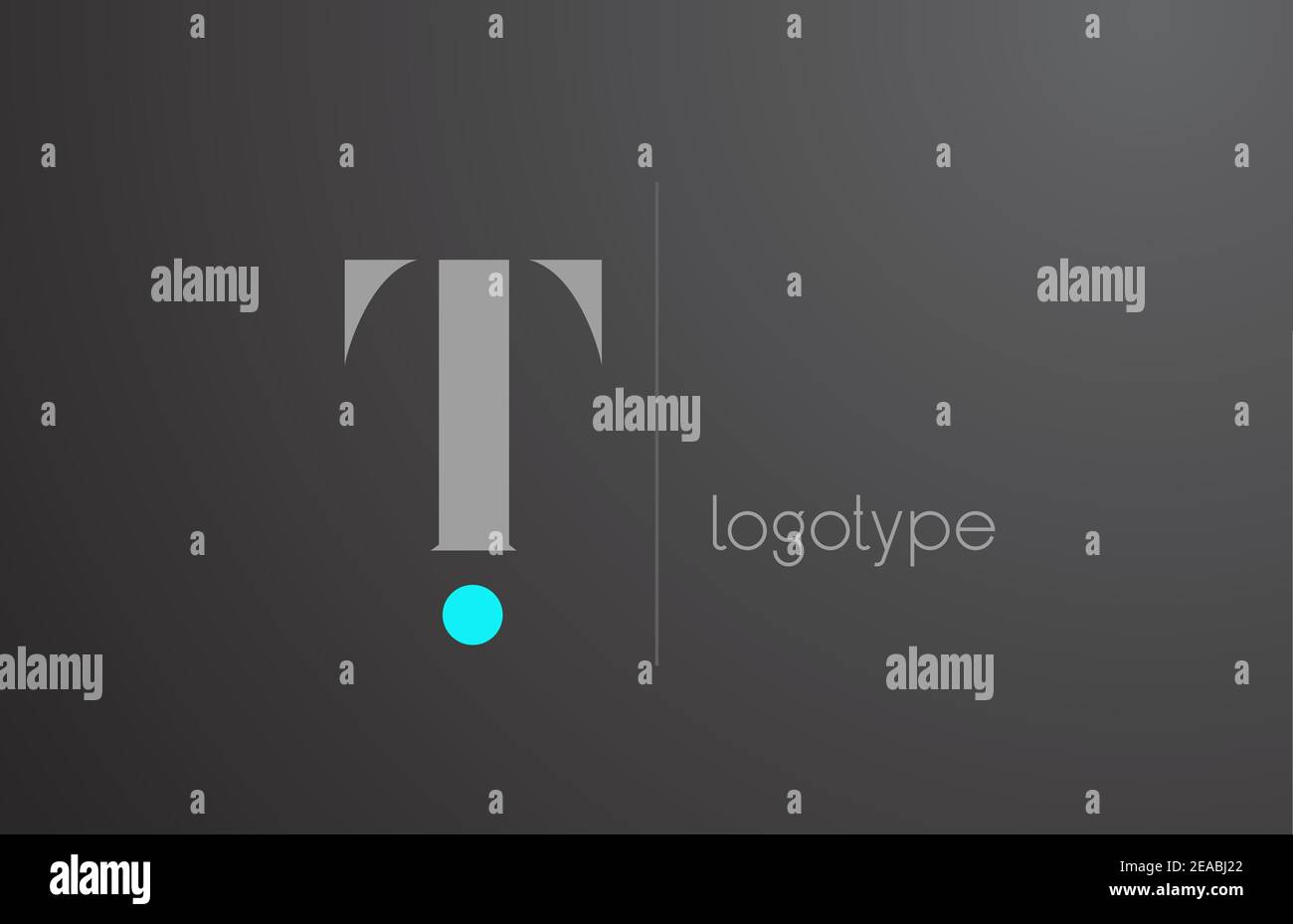 T grey alphabet letter logo for business. Unique corporate identity and ...