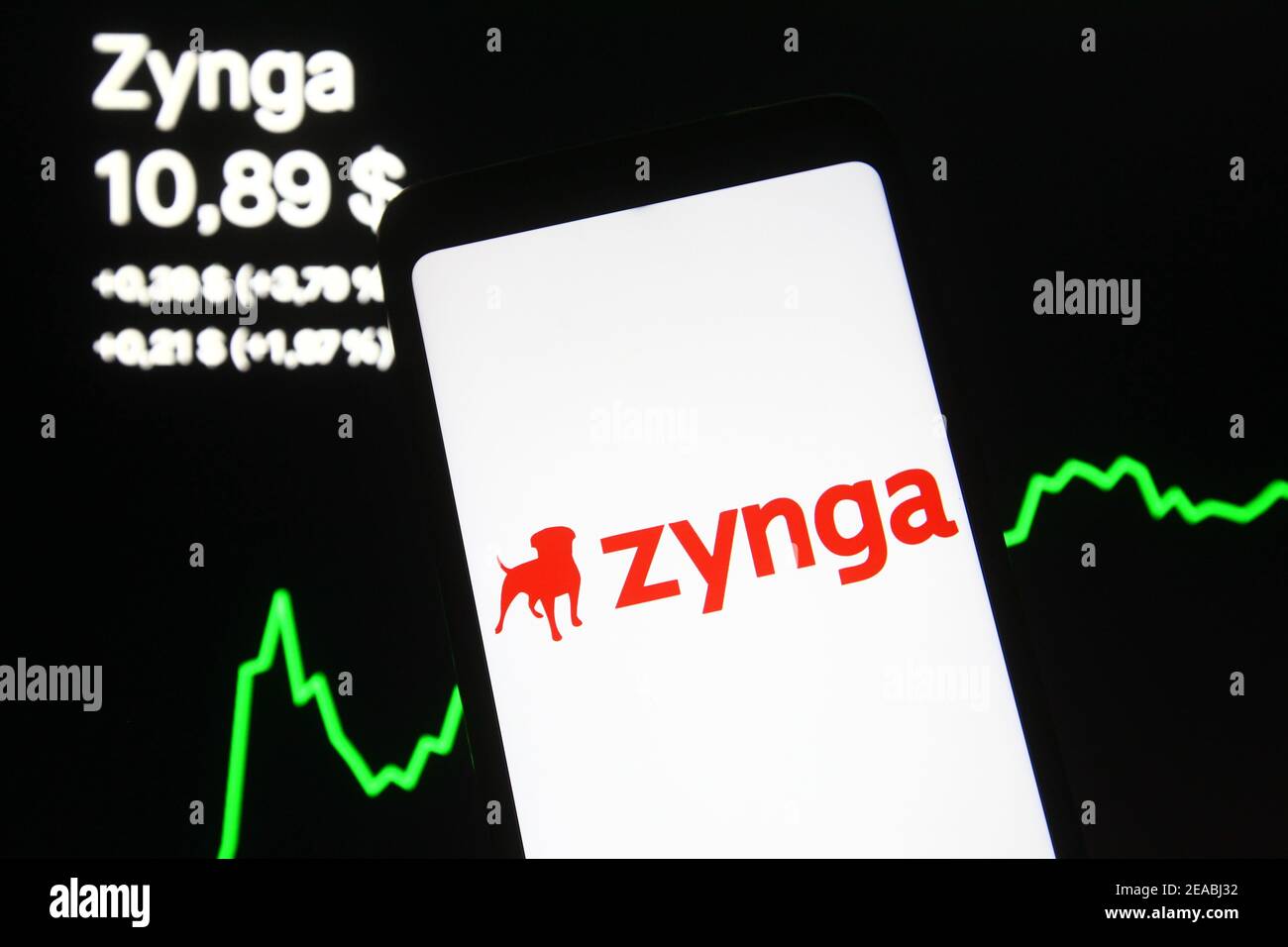 In this photo illustration a Zynga logo, the U.S. social game developer ... In this photo illustration a Zynga logo, the U.S. social game developer ...