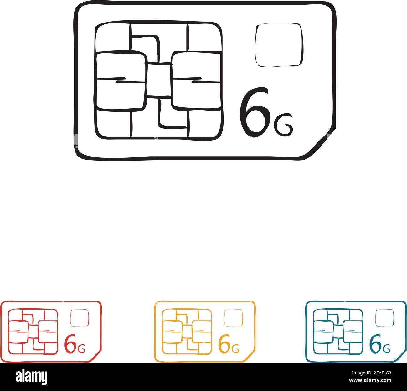 6g internet icon. icon for mobile phone or smart device.6th generation ...