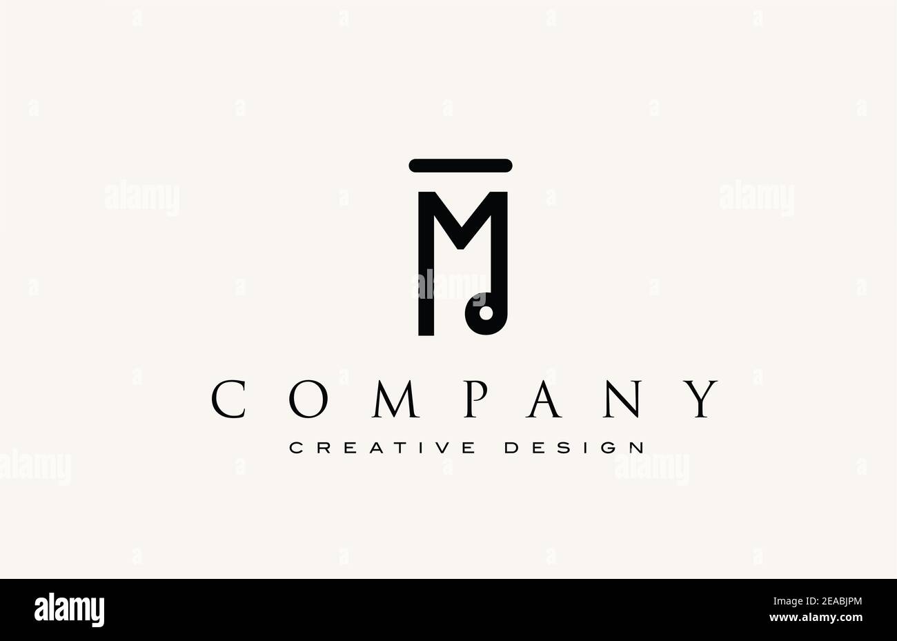 M vintage abstract alphabet letter logo icon. Design for lettering and ...