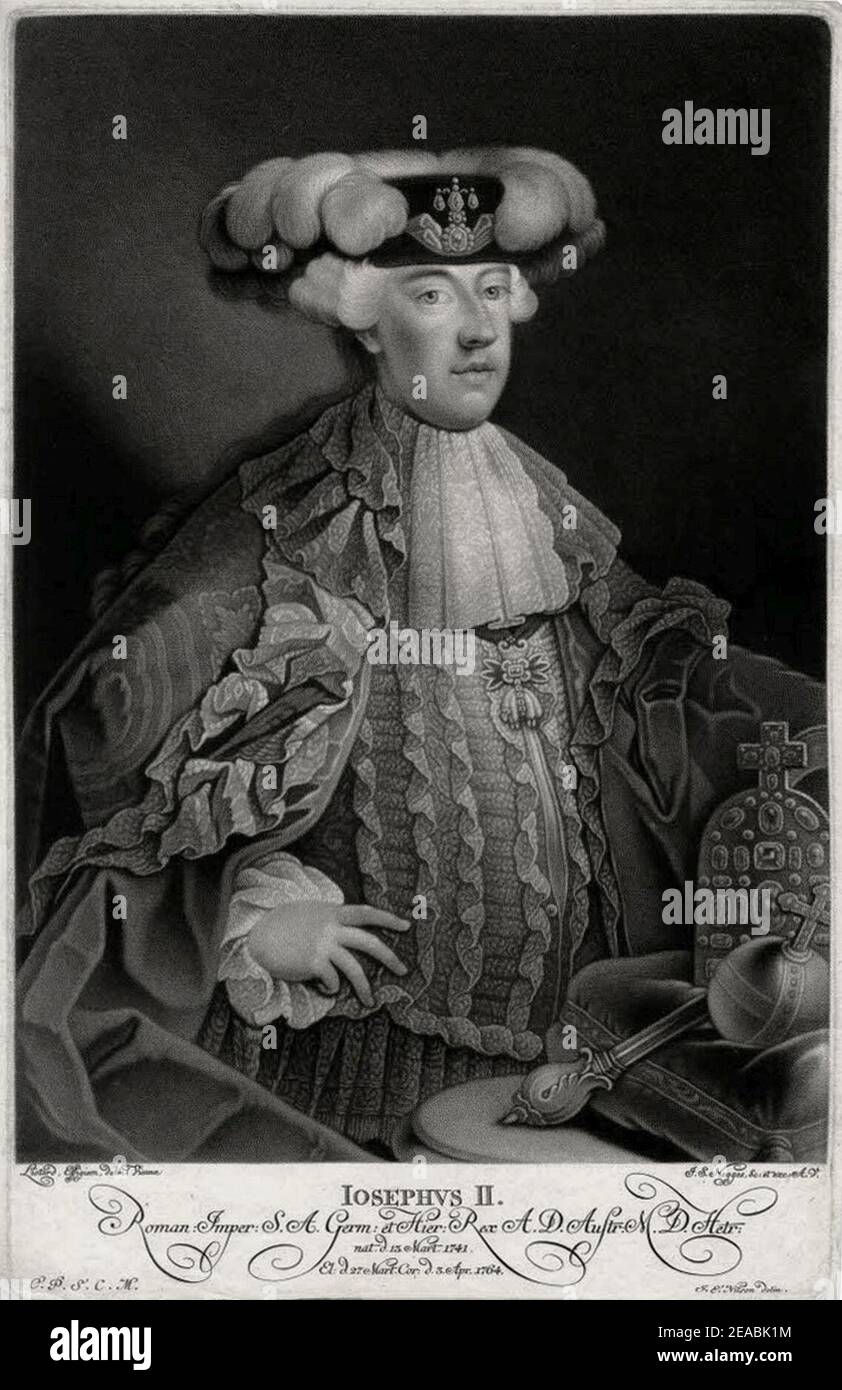Negges after Liotard - Joseph II Stock Photo - Alamy