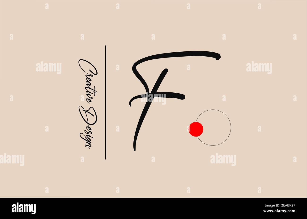 F alphabet letter logo for business. Elegant creative font for ...