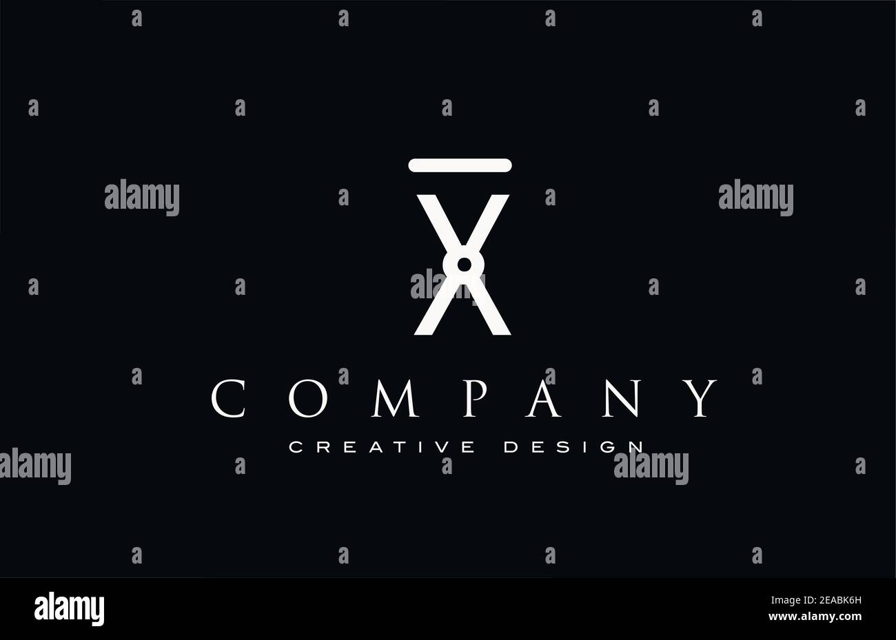 X alphabet letter logo icon. Black and white Design for lettering and ...
