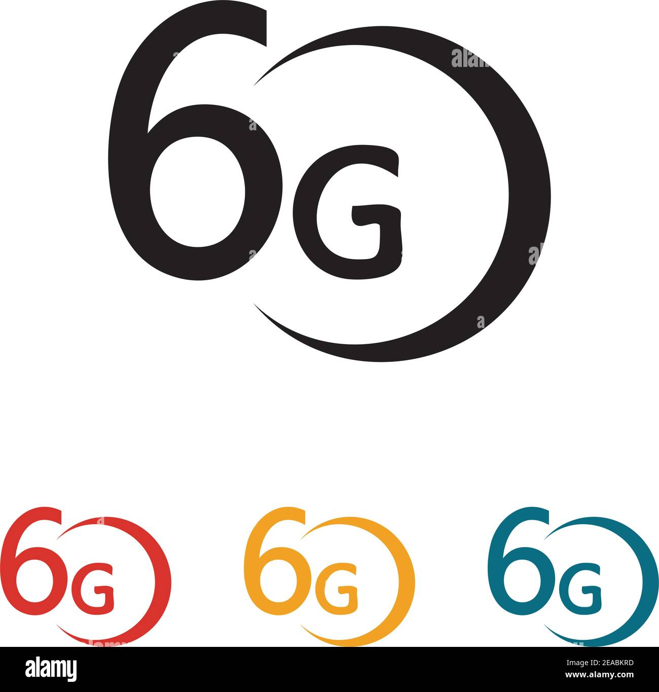 6th logo design creative hi-res stock photography and images - Alamy