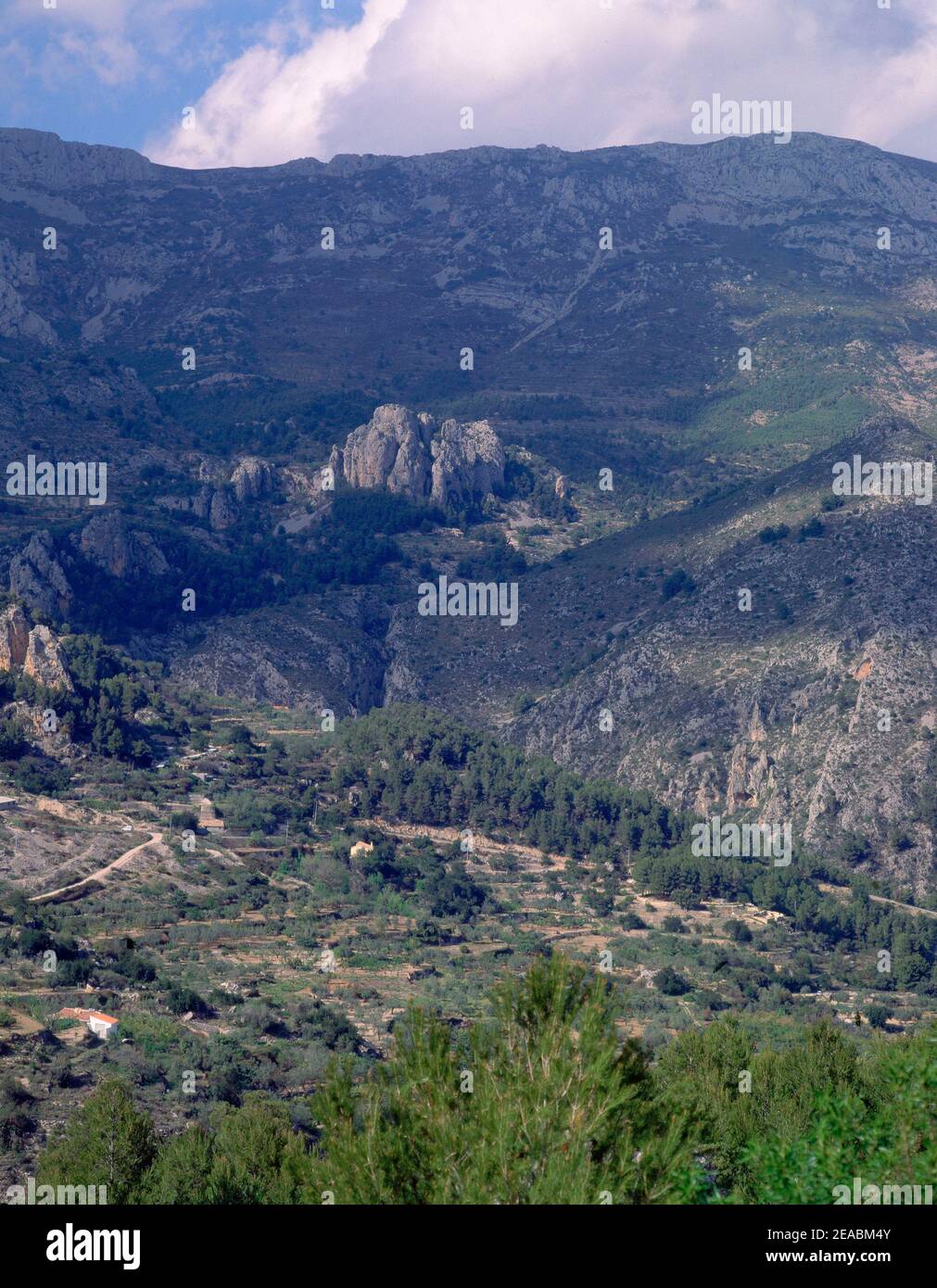 VISTA PANORAMICA DEL VALLE DE GUADALEST. Location: EXTERIOR. Guadalest ...
