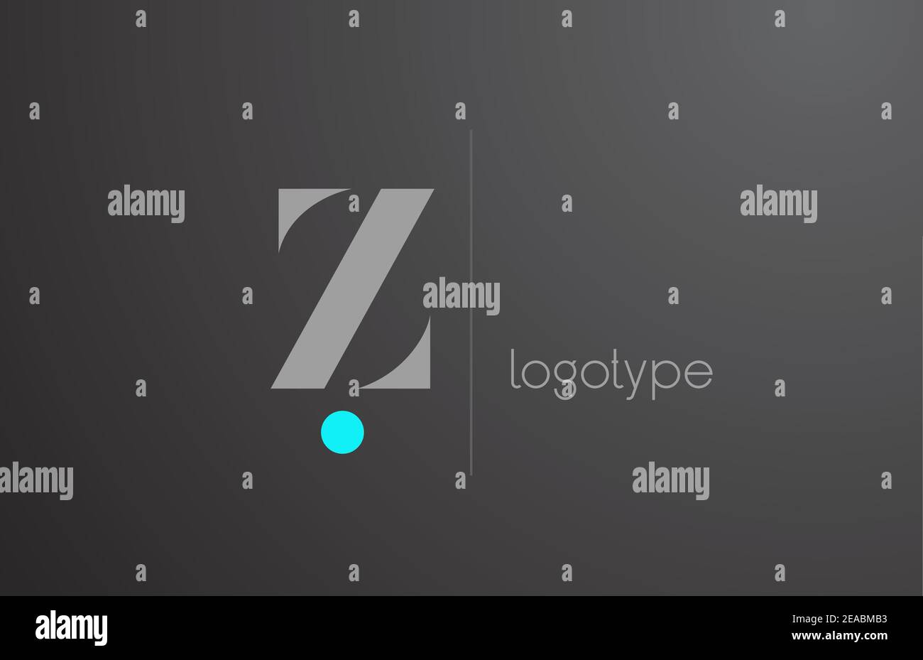 Z grey alphabet letter logo for business. Unique corporate identity and ...