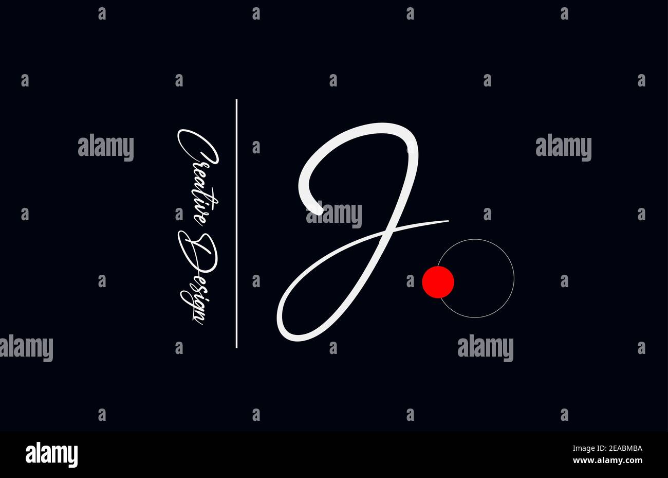 J letter alphabet logo for business. Elegant creative font for ...