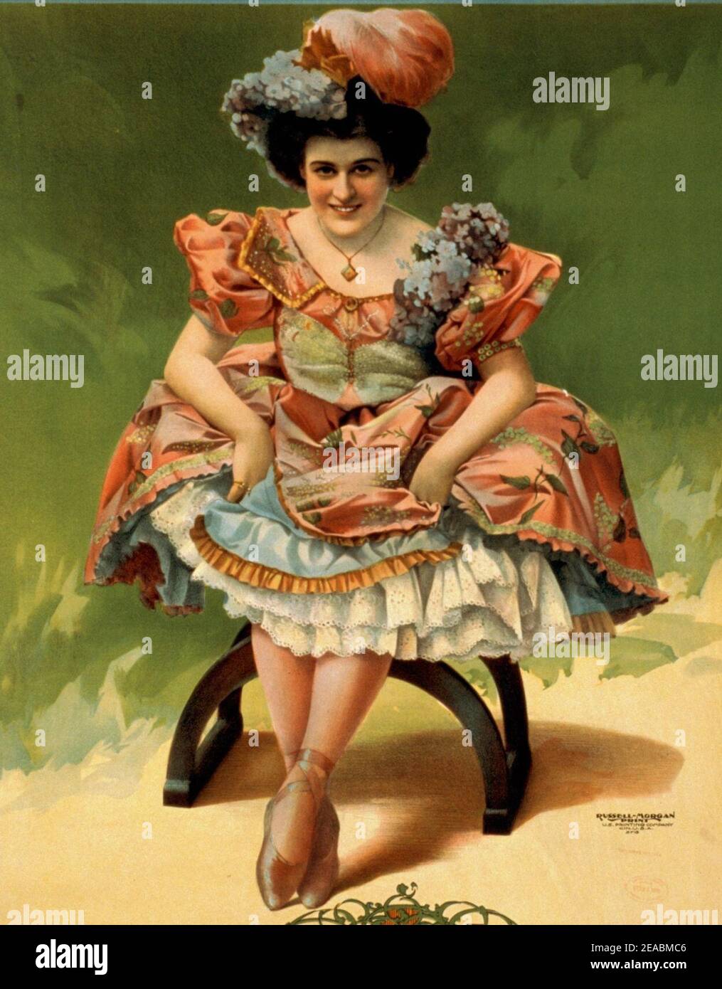 Nellie O'Neil - the acrobatic comedienne. A female drummer Stock Photo ...