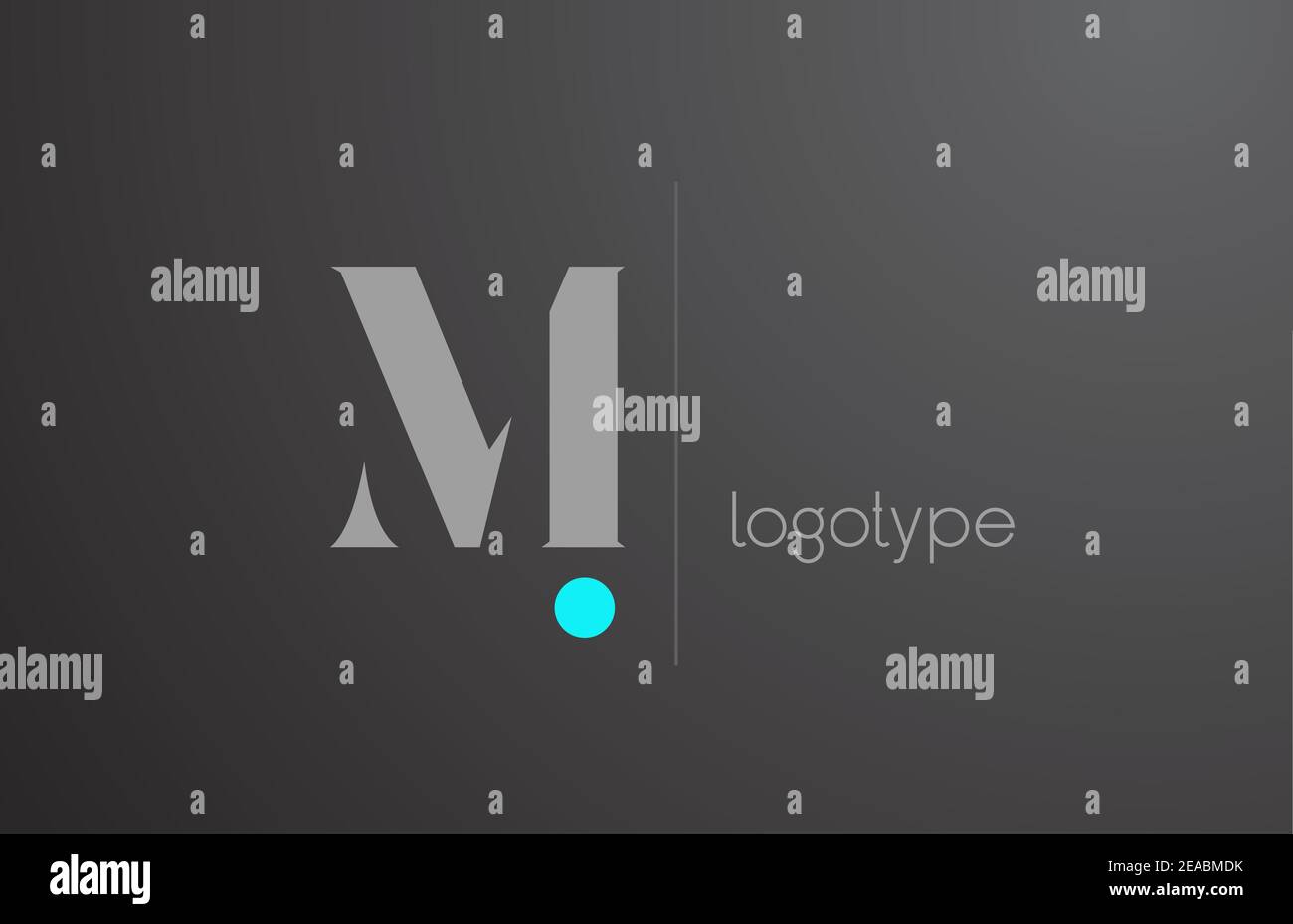 M grey alphabet letter logo for business. Unique corporate identity and ...