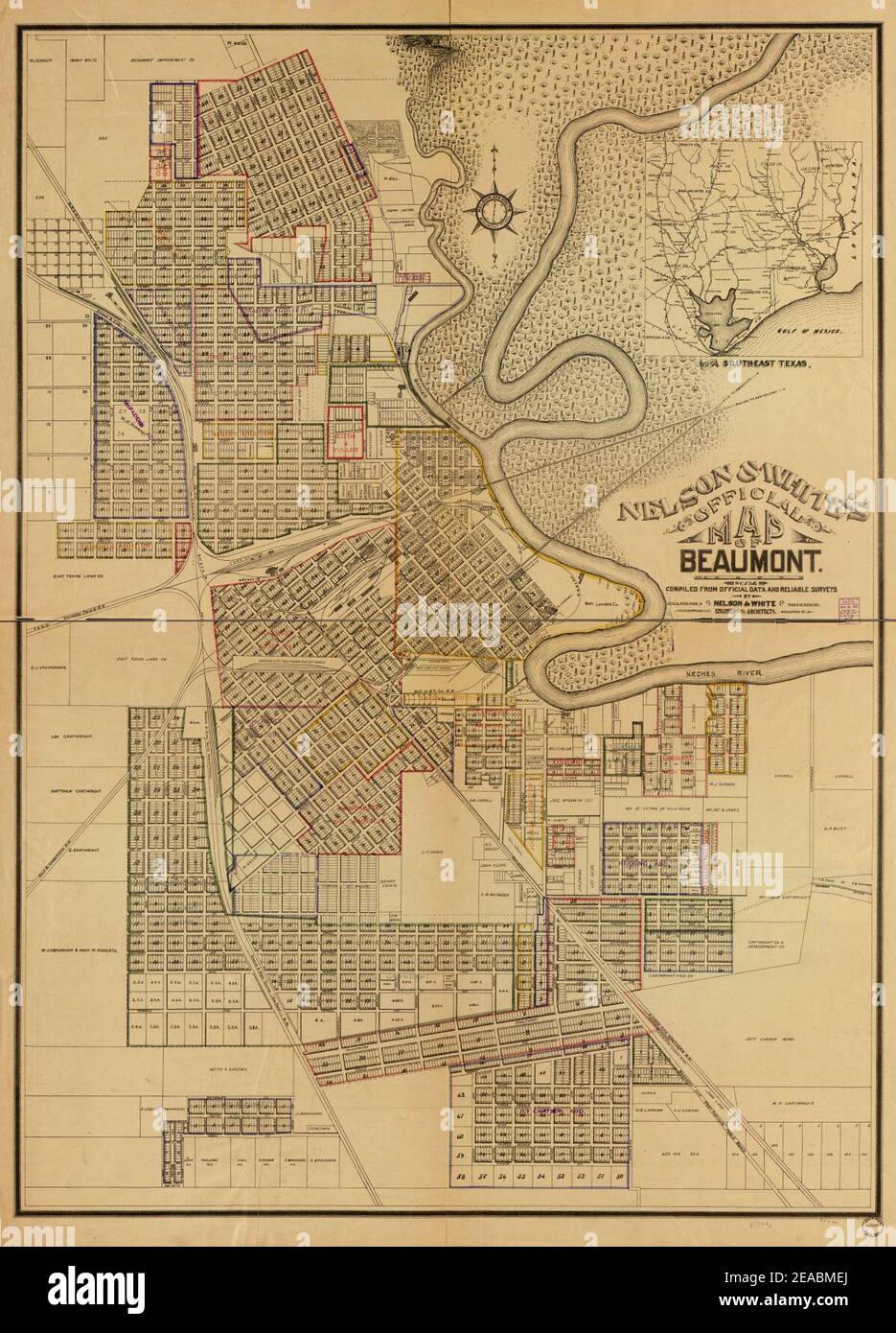Map of beaumont hi-res stock photography and images - Alamy