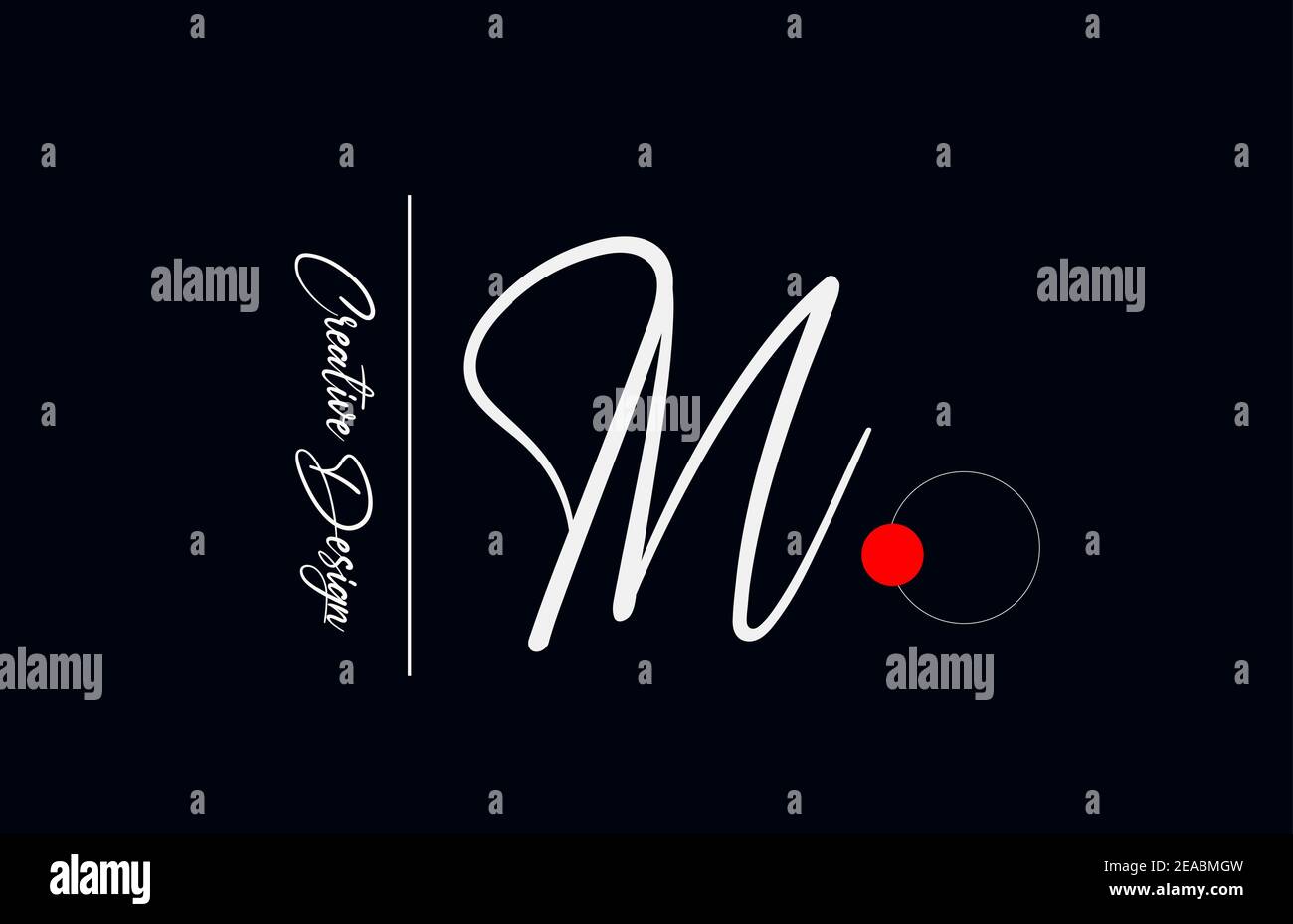 M letter alphabet logo for business. Elegant creative font for ...