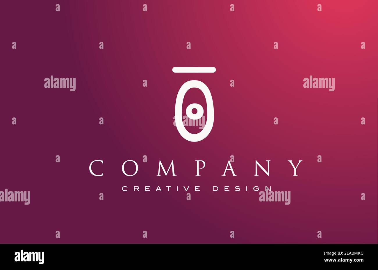 O pink white alphabet letter logo icon. Design for lettering and ...