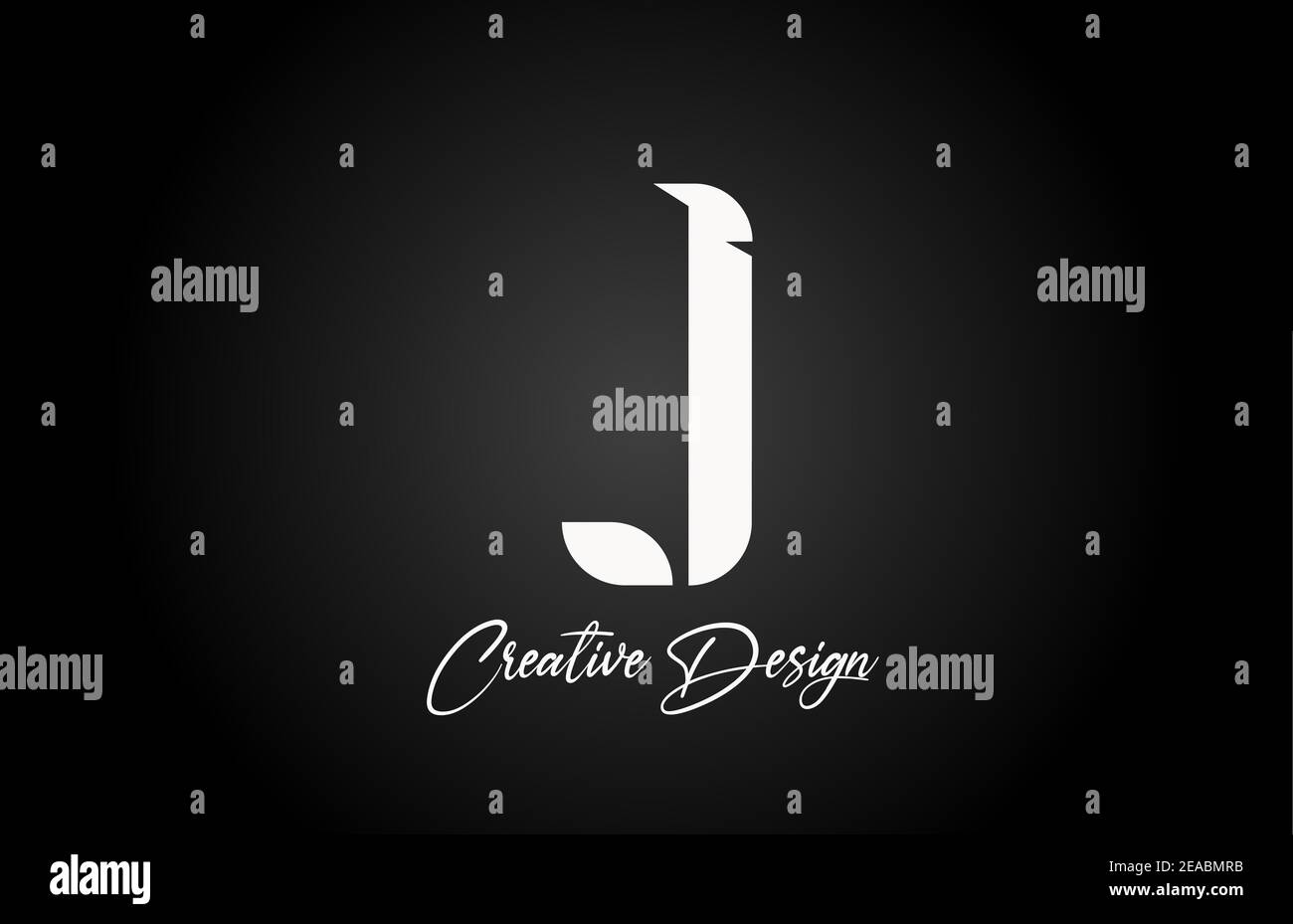 J simple alphabet letter logo icon design. Creative and elegant ...