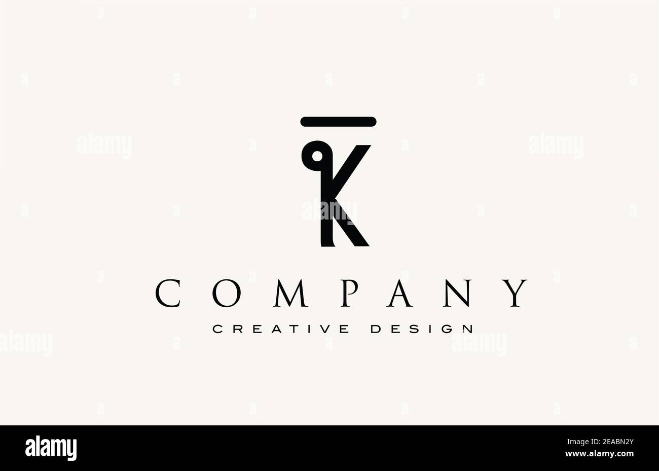 K vintage abstract alphabet letter logo icon. Design for lettering and ...