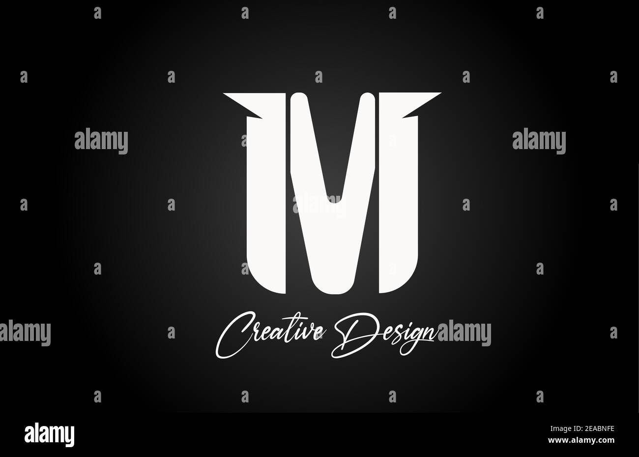 M simple alphabet letter logo icon design. Creative and elegant ...