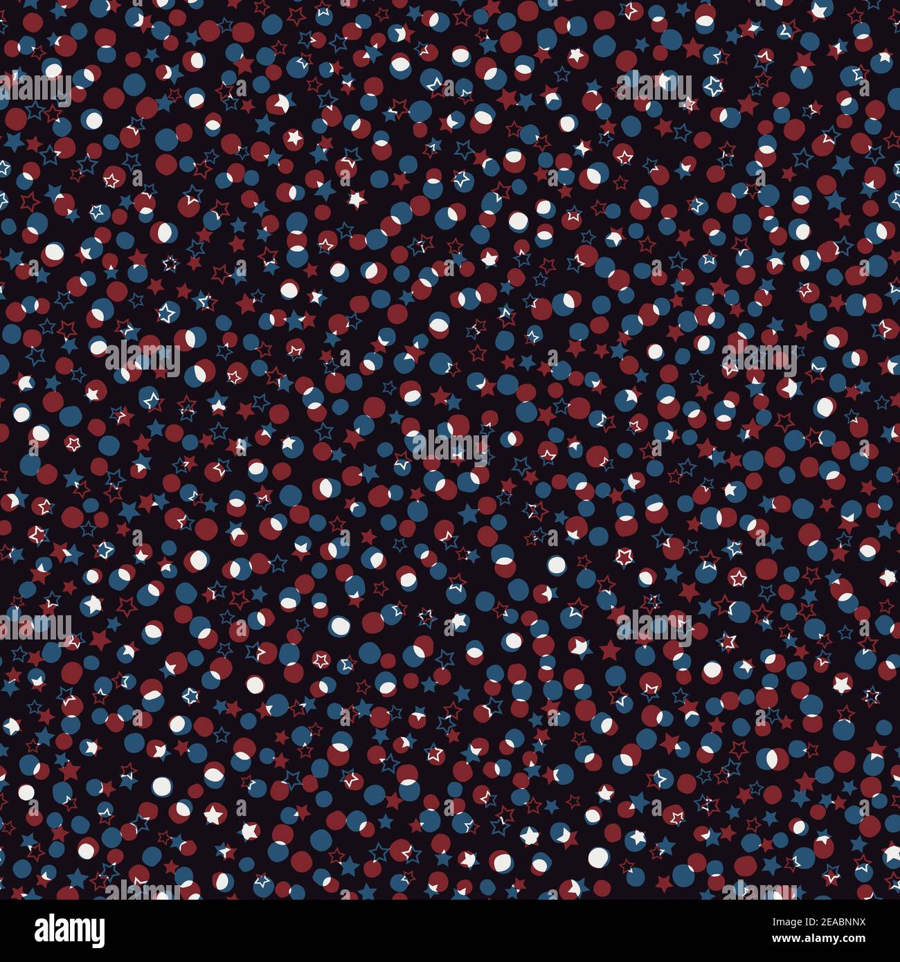 Seamless geo pattern in red blue black white Stock Photo - Alamy