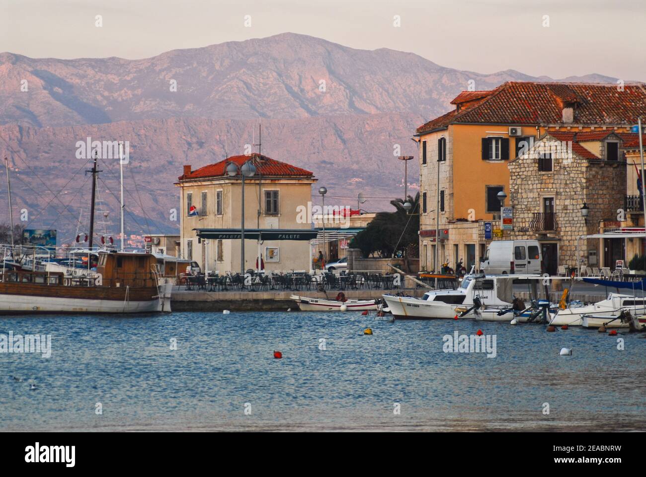 Supetar harbor, Brac Island. Croatia Stock Photo - Alamy