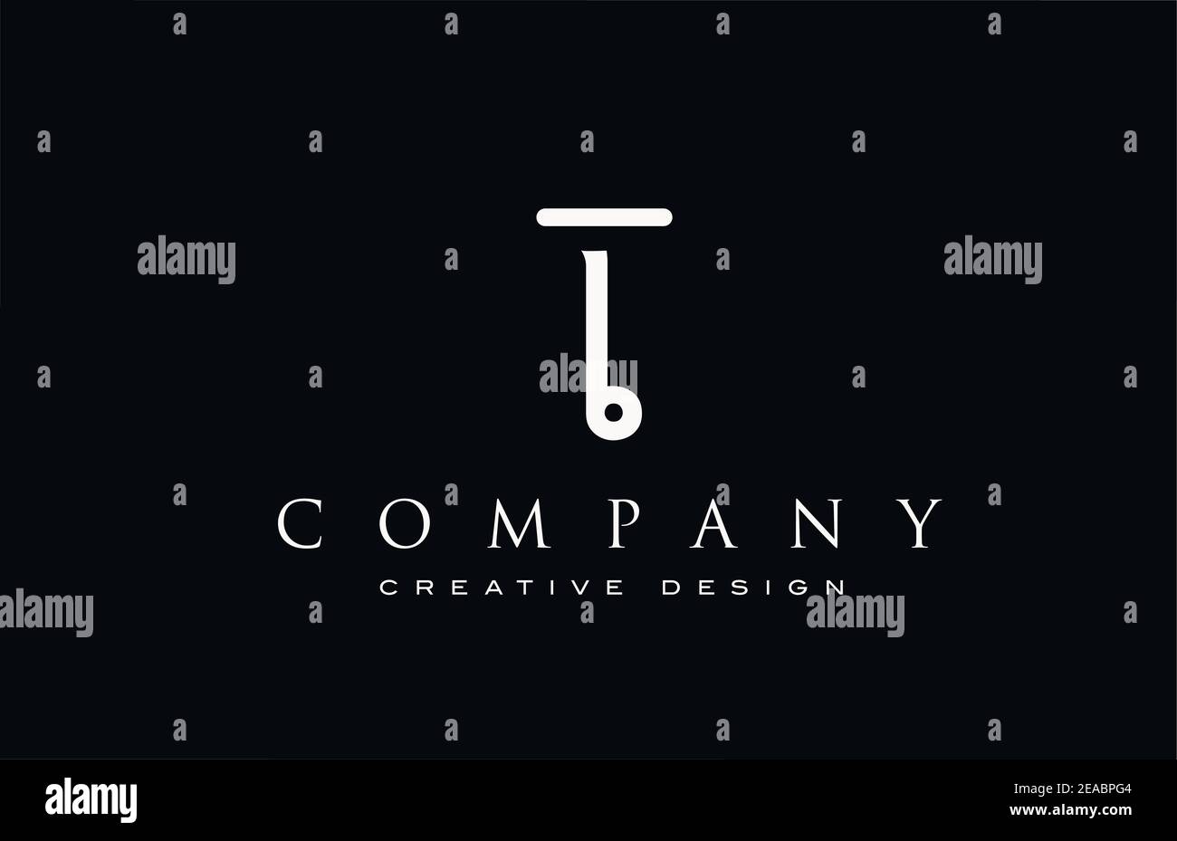 i alphabet letter logo icon. Black and white Design for lettering and ...