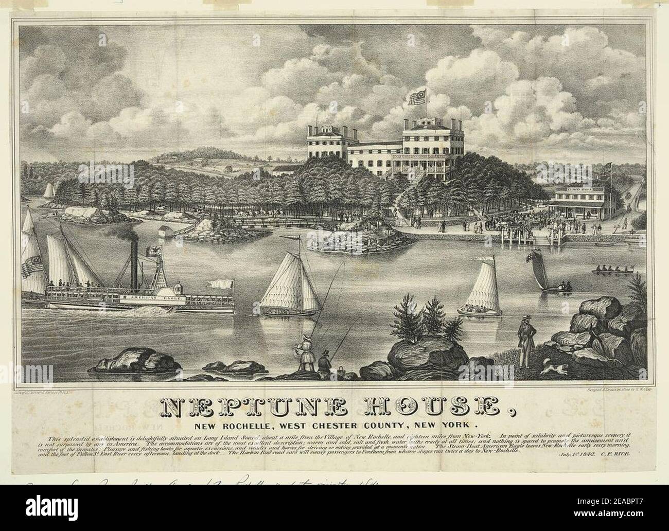 Neptune House, New Rochelle, West Chester County, New York Stock Photo ...