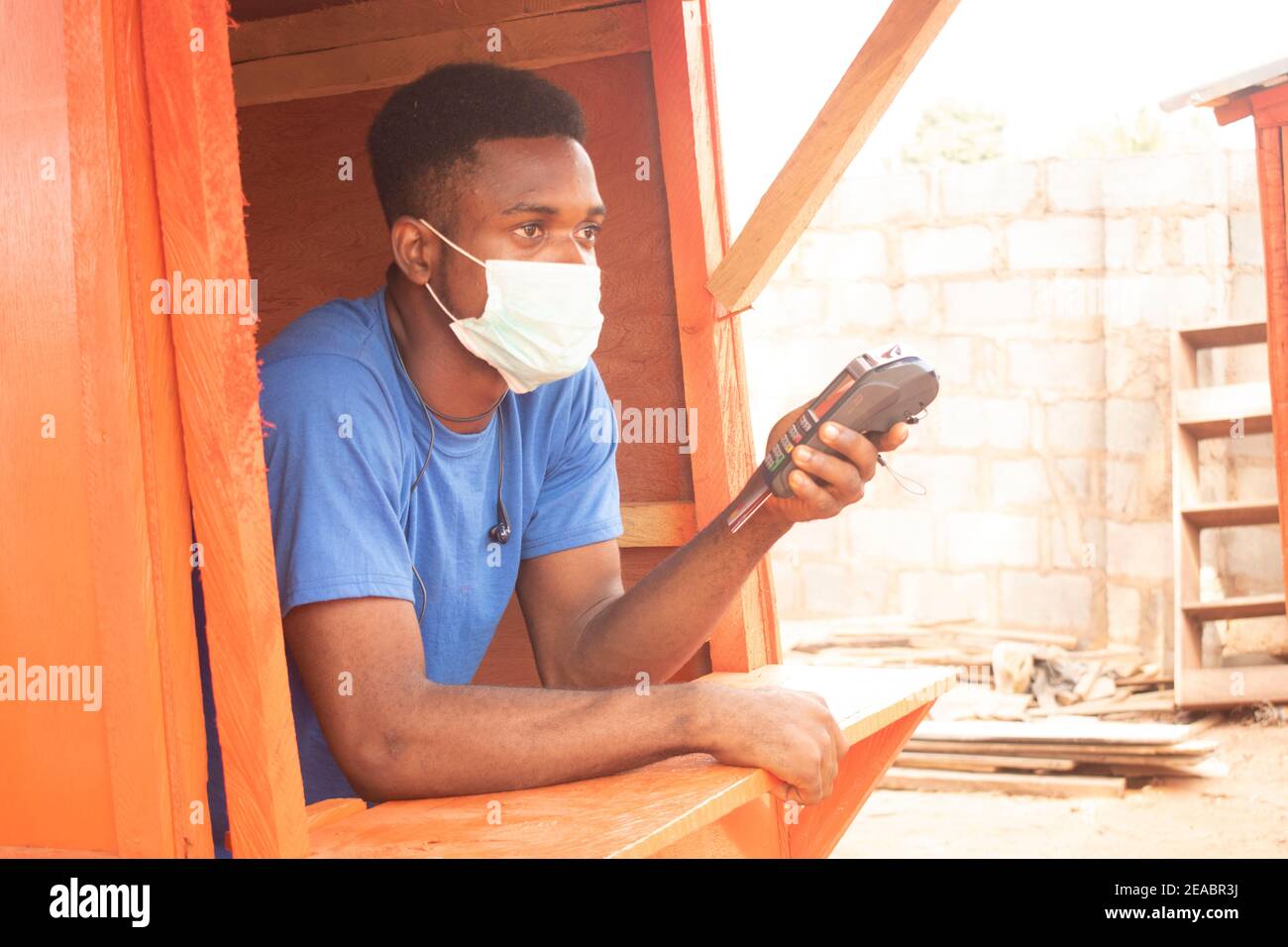 Digital payment female africa business hi-res stock photography and ...