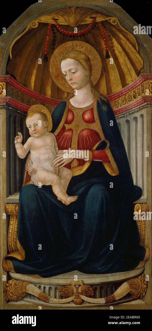 Virgin and child on the throne hi-res stock photography and images - Alamy