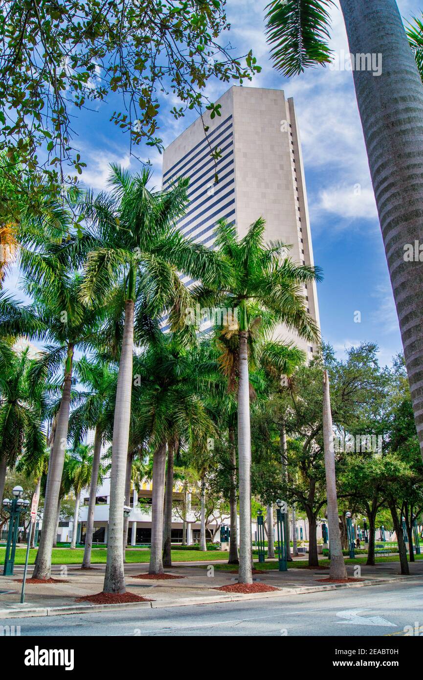 The Stephen P. Clark Government Center in downtown Miami, Florida Stock ...