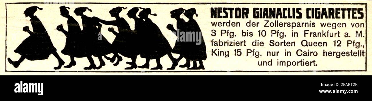 Nestor-Gianaclis Frankfurt 1912 Stock Photo - Alamy