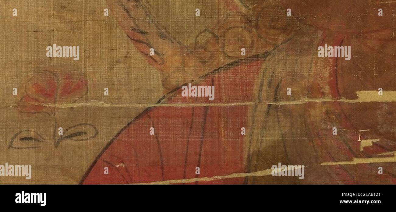 Nestorian painting of Jesus Christ (detail 3 Stock Photo - Alamy