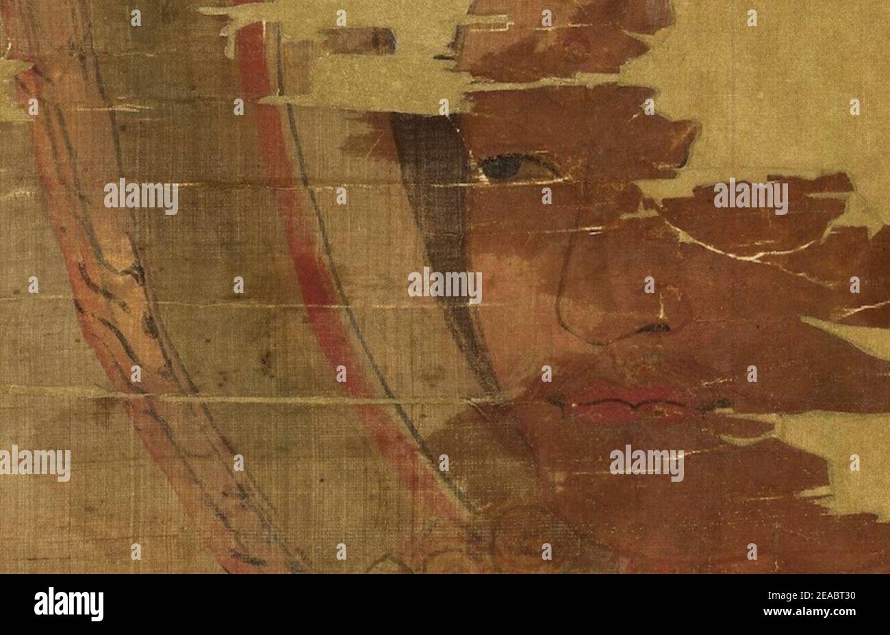 Nestorian painting of Jesus Christ (detail 2 Stock Photo - Alamy