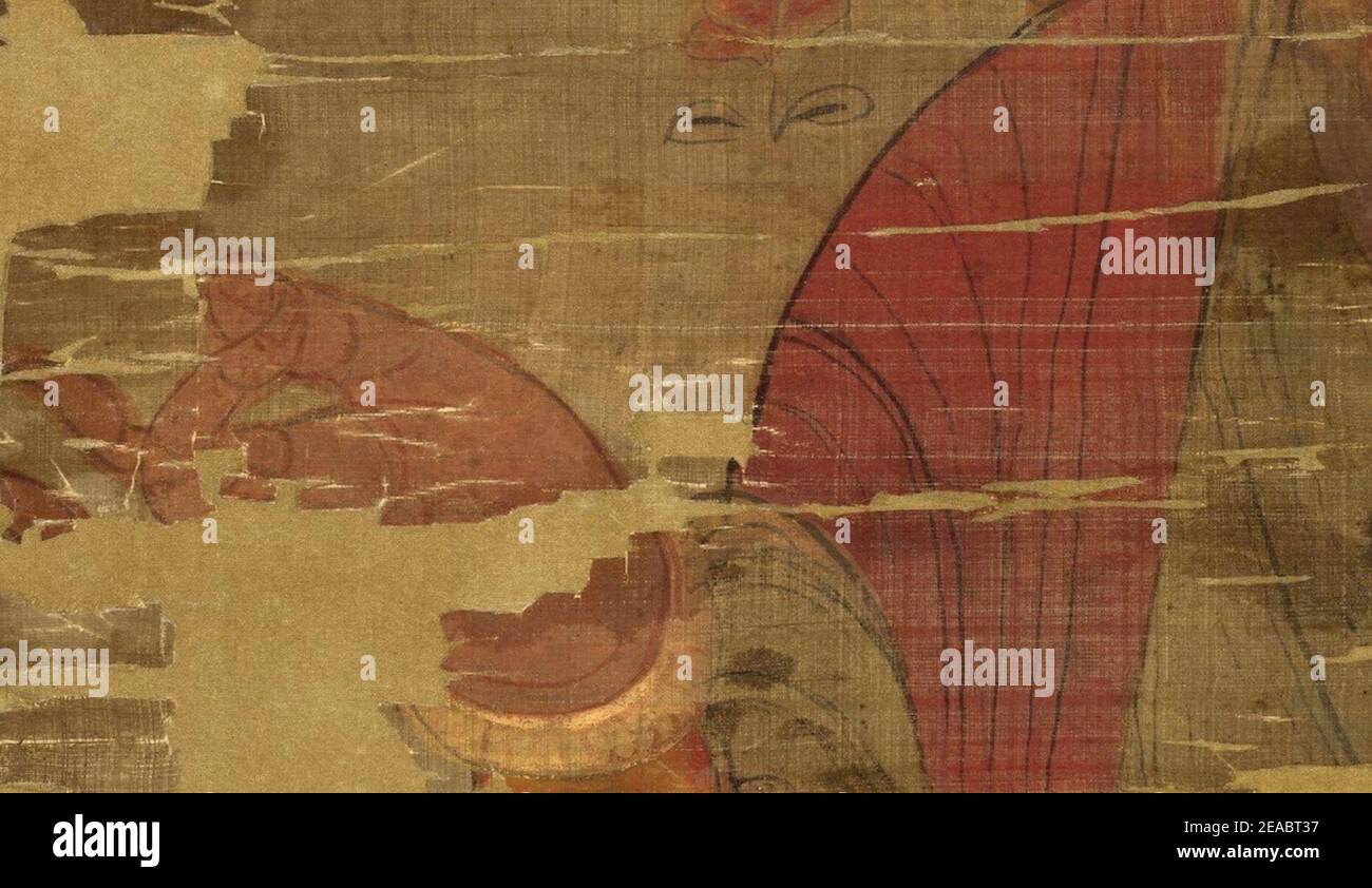 Nestorian painting of Jesus Christ (detail 5 Stock Photo - Alamy