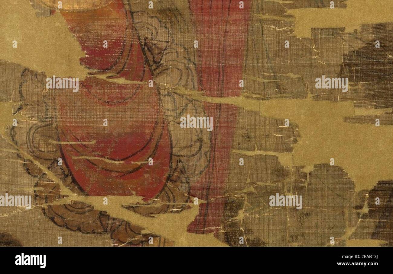 Nestorian painting of Jesus Christ (detail 7 Stock Photo - Alamy