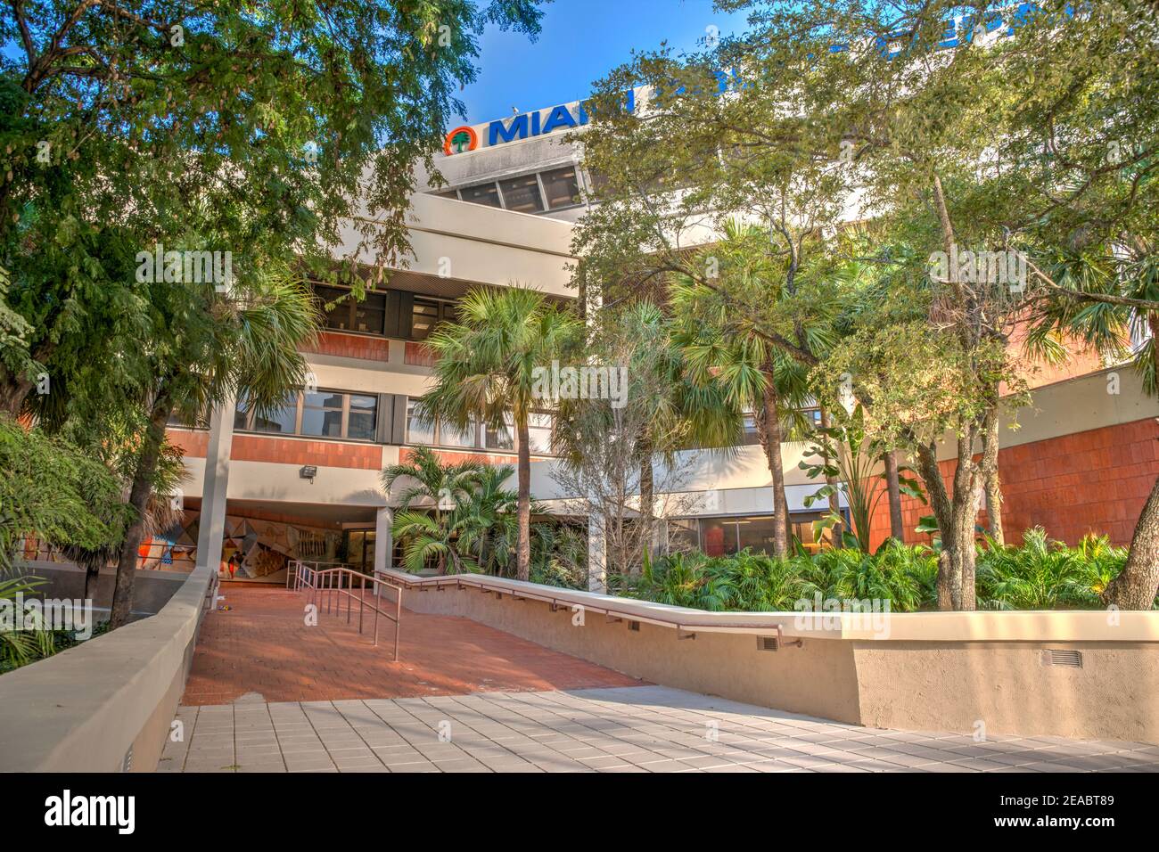 The City of Miami Police Headquarters in downtown Miami, Florida Stock ...