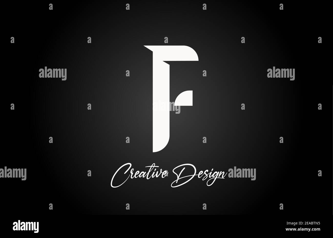 F simple alphabet letter logo icon design. Creative and elegant ...