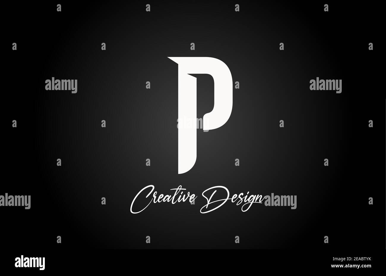 P simple alphabet letter logo icon design. Creative and elegant ...