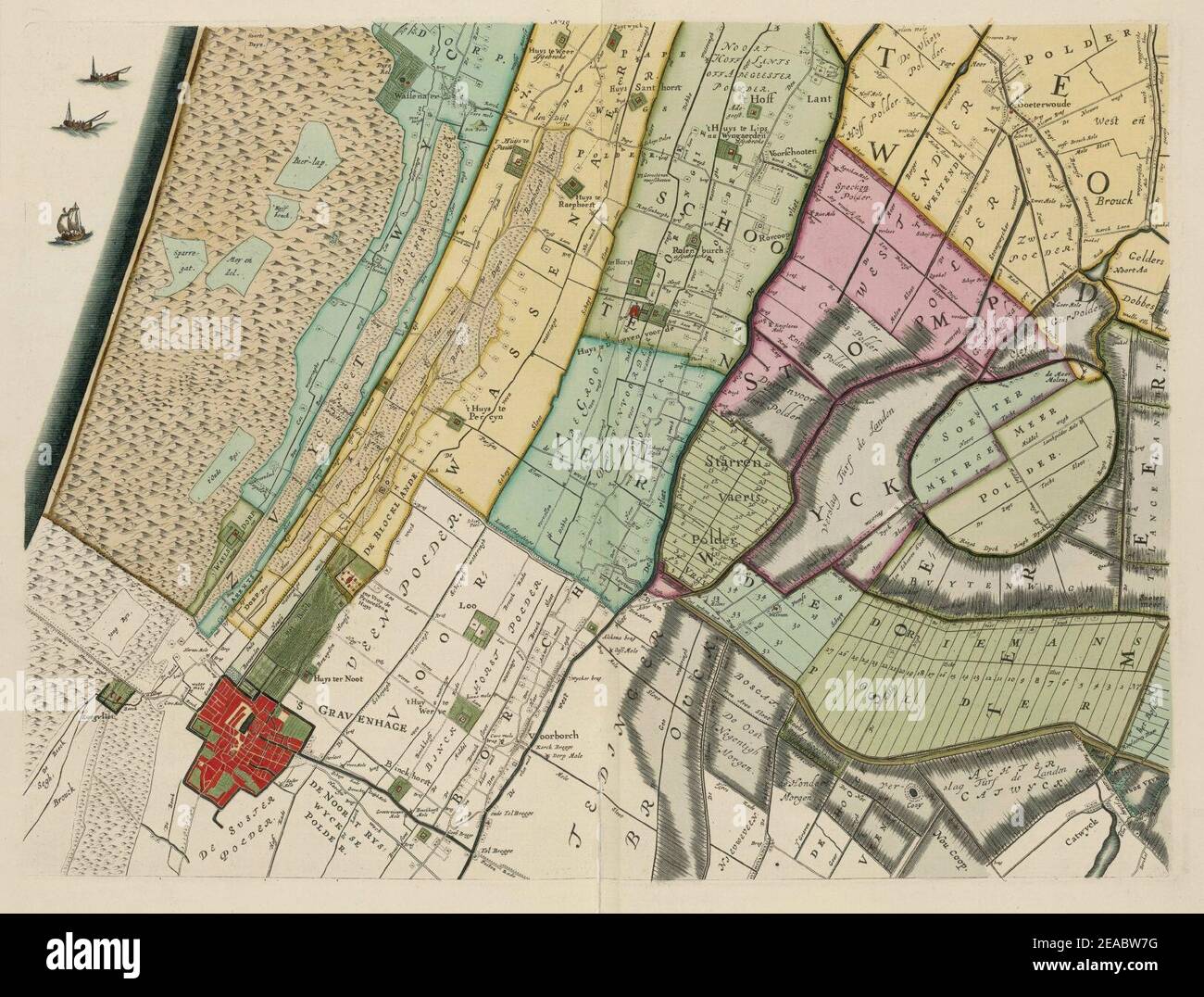Hoogheemraadschap rijnland map hi-res stock photography and images - Alamy