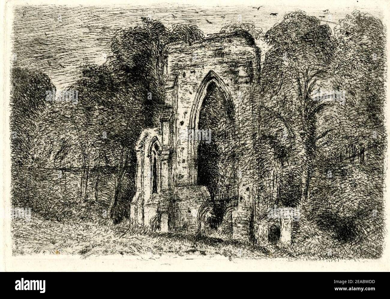 Netley Abbey by John Constable 1826 Stock Photo - Alamy
