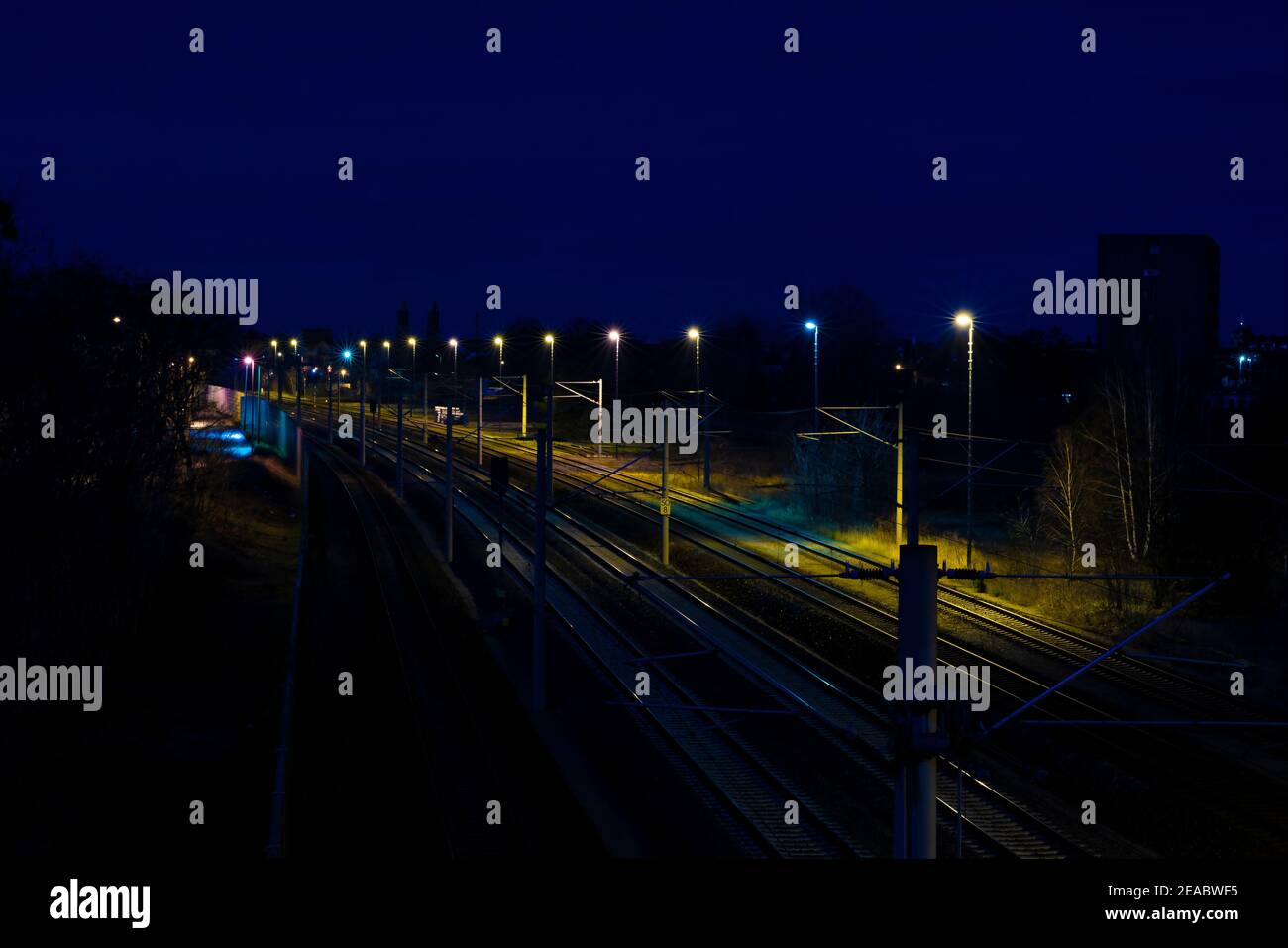Illuminated tracks hi-res stock photography and images - Alamy
