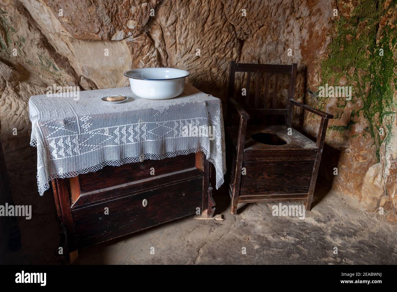 Germany, Saxony-Anhalt, Langenstein, cave dwelling, inhabited until ...
