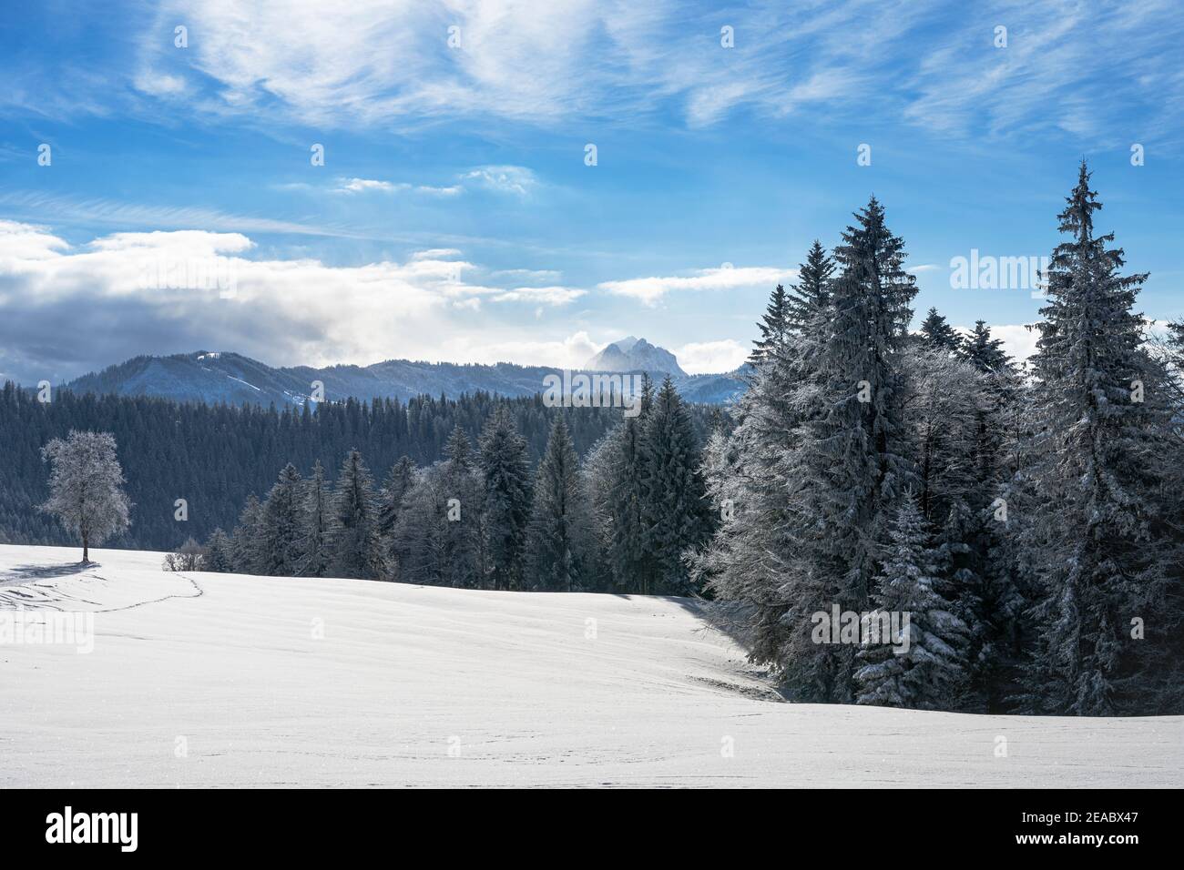 Onset of winter on the ratenpass hi-res stock photography and images ...