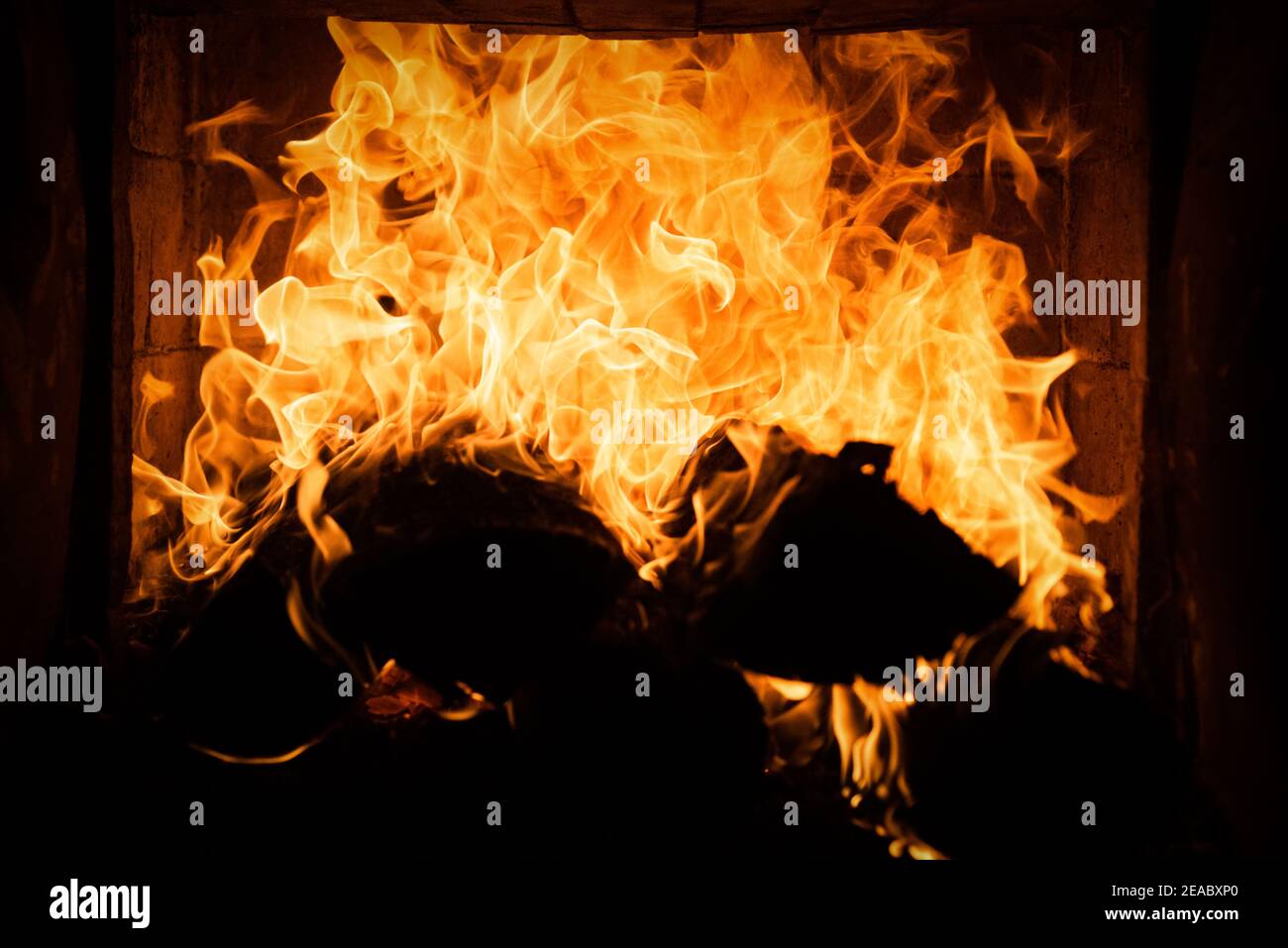 Fireplace Log High Resolution Stock Photography and Images - Alamy