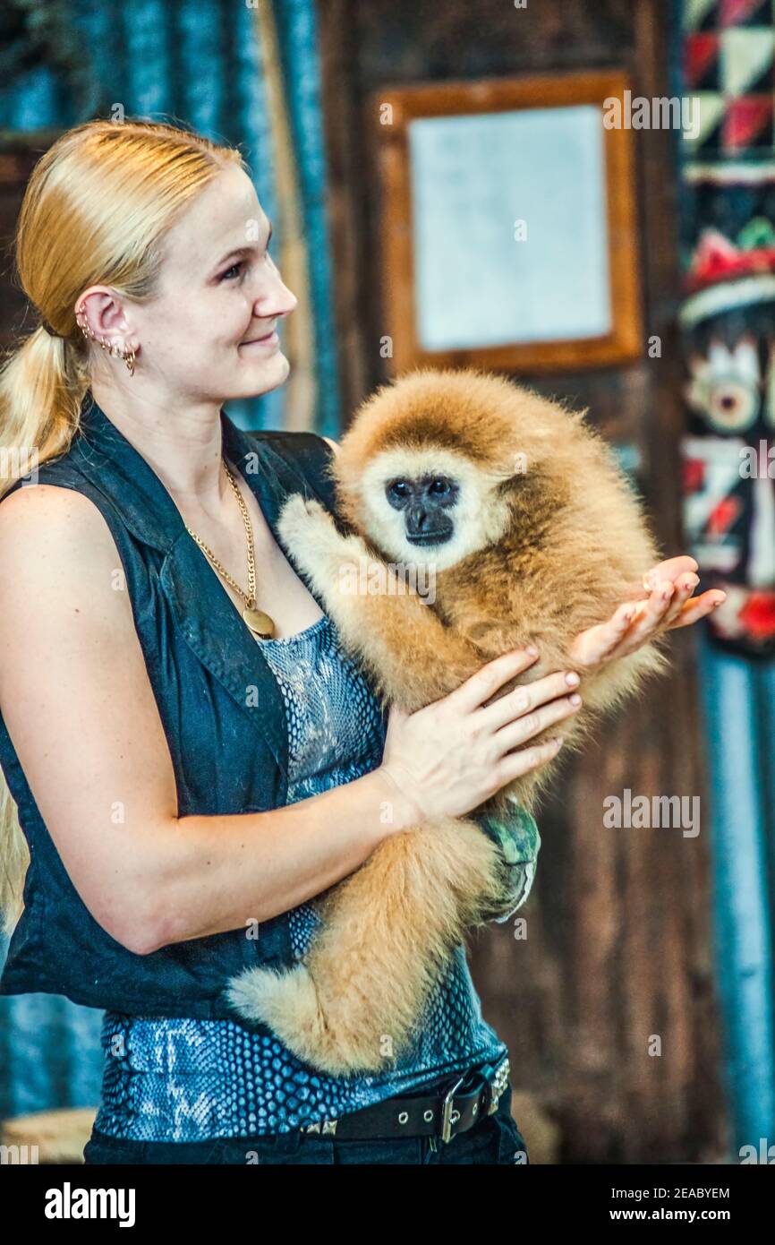 Female wildlife keeper hi-res stock photography and images - Alamy