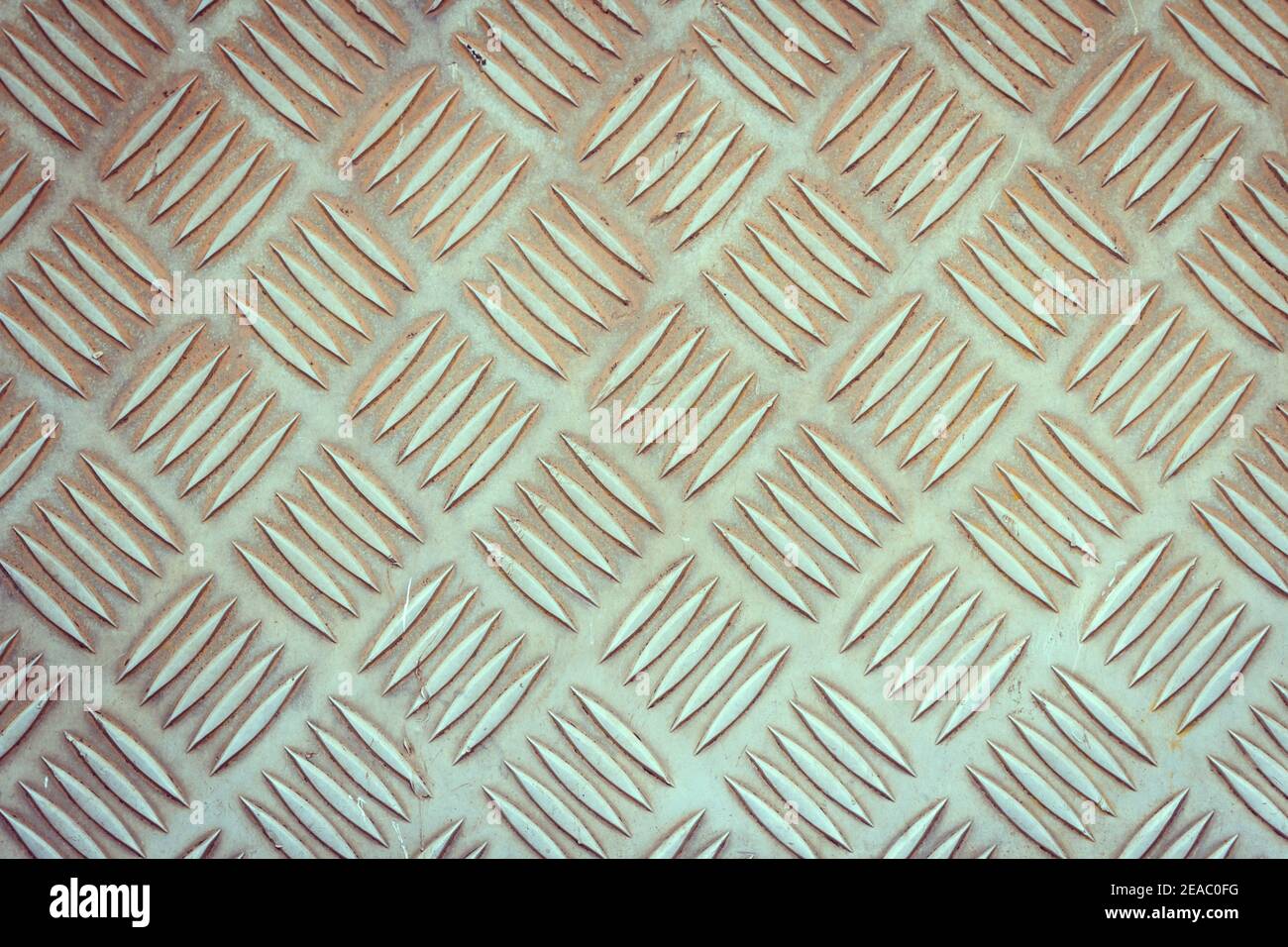 Old stainless steel floor plate texture Stock Photo - Alamy