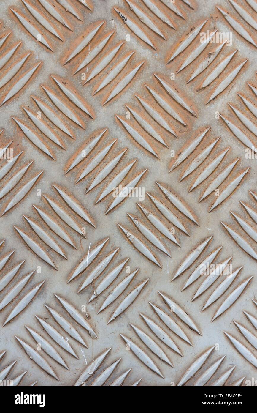 stainless steel floor plate texture Stock Photo - Alamy