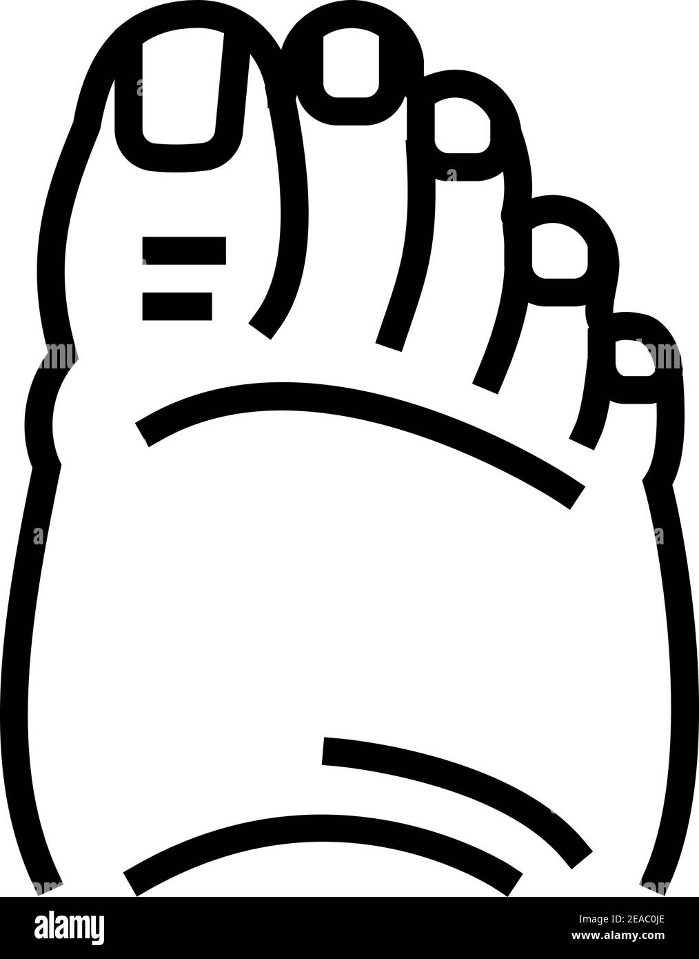 fatty foot edema line icon vector illustration Stock Vector Image & Art ...