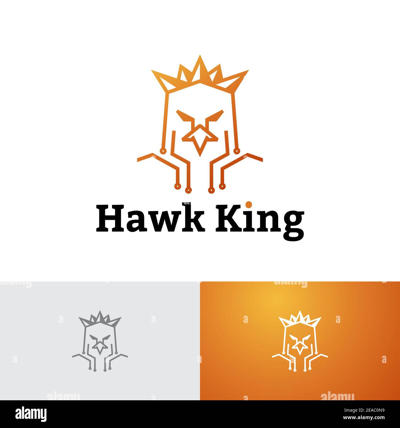 Golden logo and crown hi-res stock photography and images - Alamy