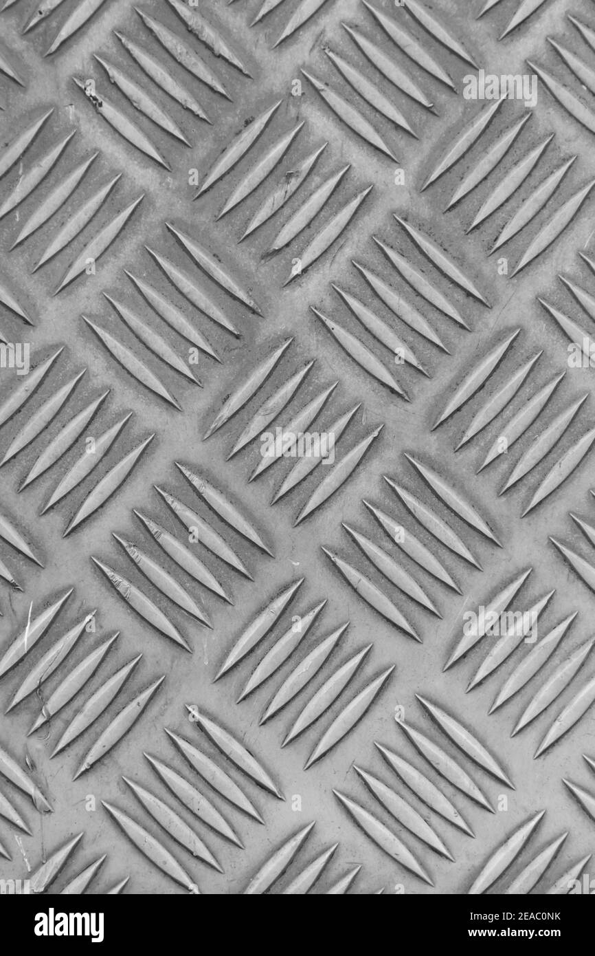 Old stainless steel floor plate texture Stock Photo - Alamy