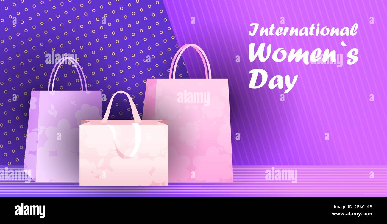 womens day 8 march holiday celebration sale banner flyer or greeting ...