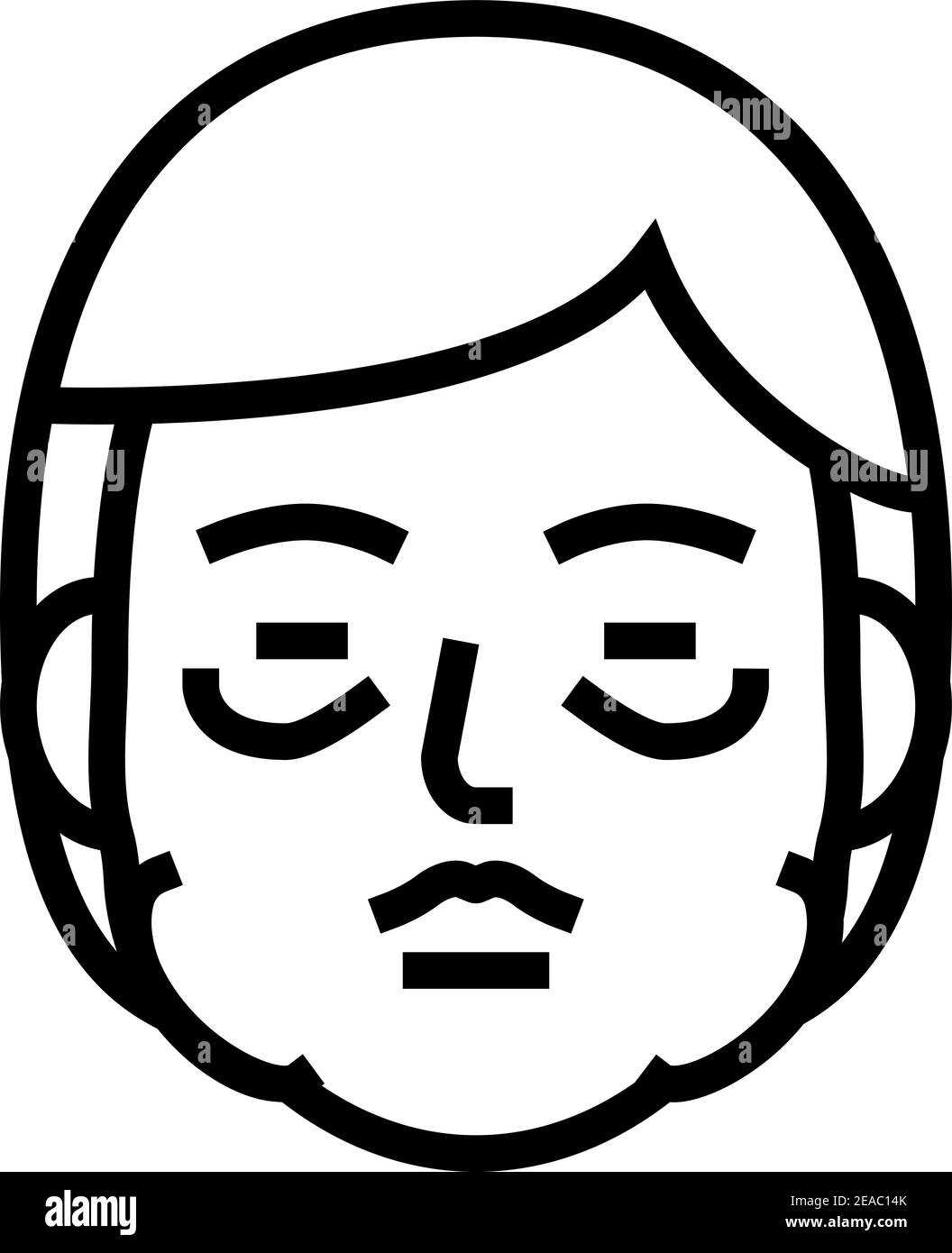 allergic edema line icon vector illustration Stock Vector Image & Art ...